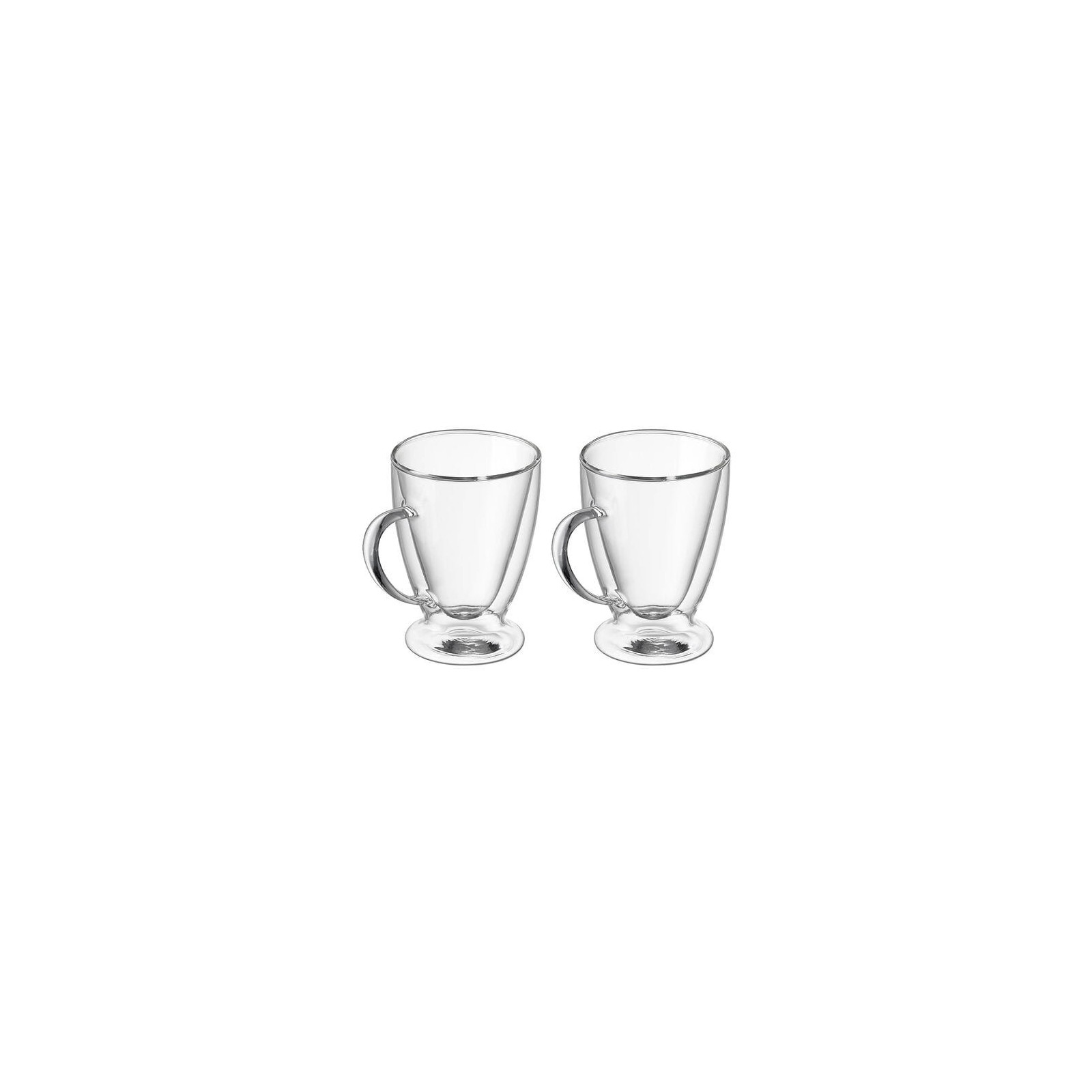 Zestaw 2 szklanek termicznych 300 ml stożek do kawy latte RENZA MGHOME