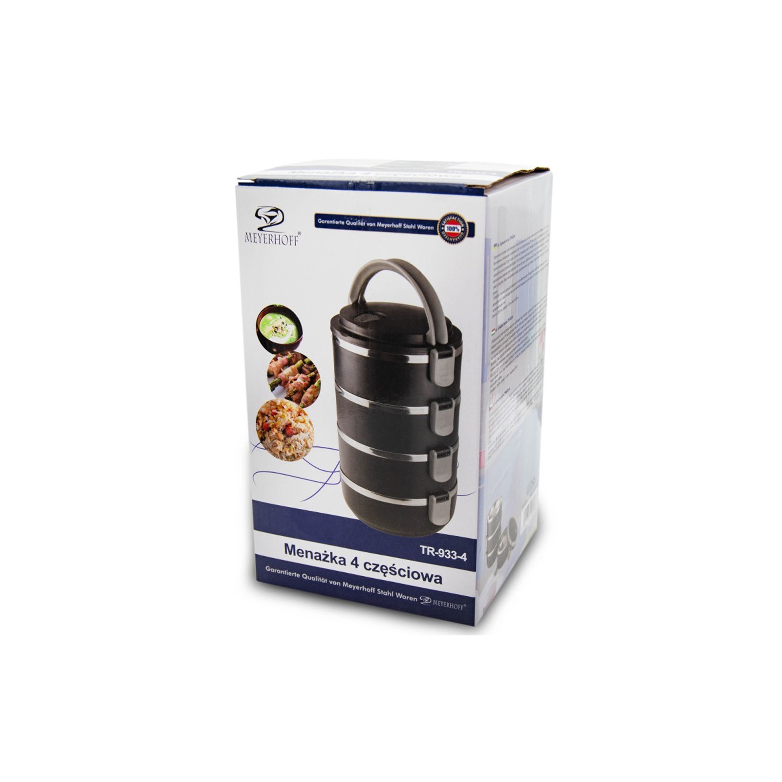 Termos obiadowy 4 częściowy menażka z uchwytem pojemnik na obiad ...